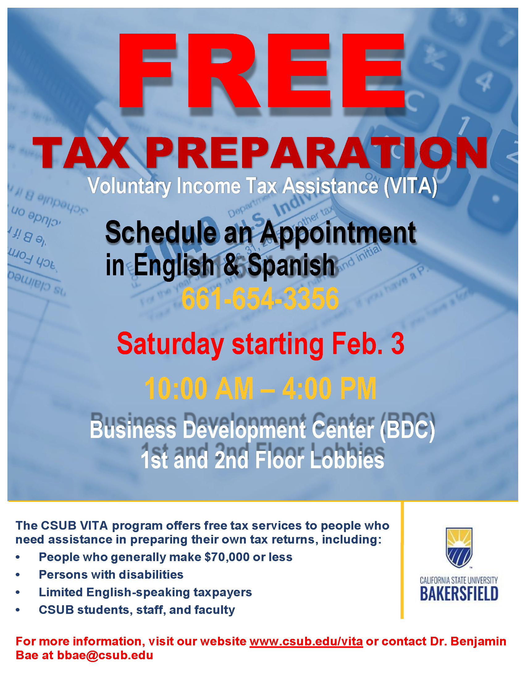 Volunteer Income Tax Assistance Program (VITA) | California State ...