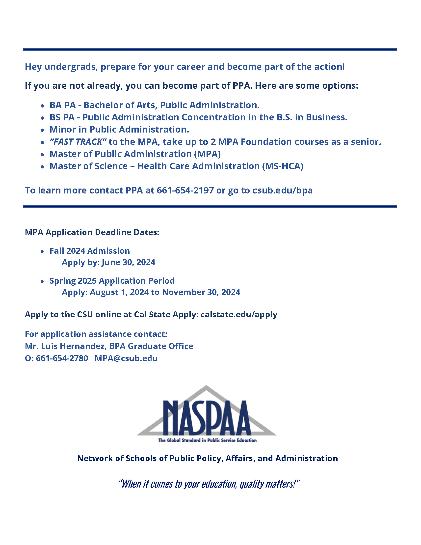 Public Policy and Administration | California State University, Bakersfield