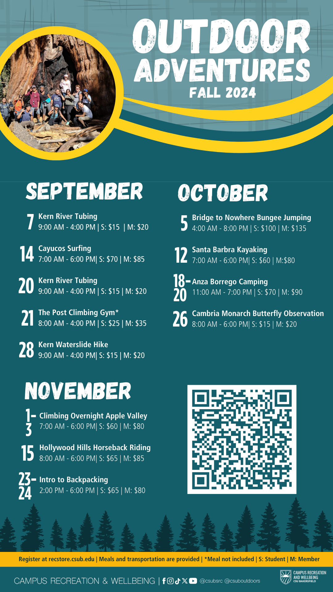 Outdoor Adventures | California State University, Bakersfield