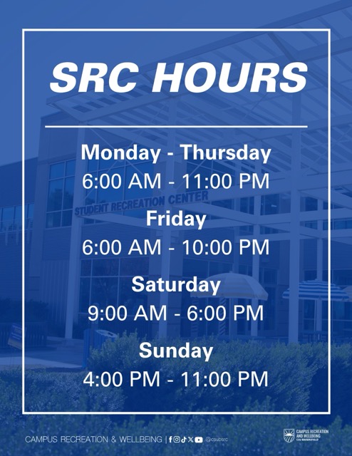Facility Hours | California State University, Bakersfield