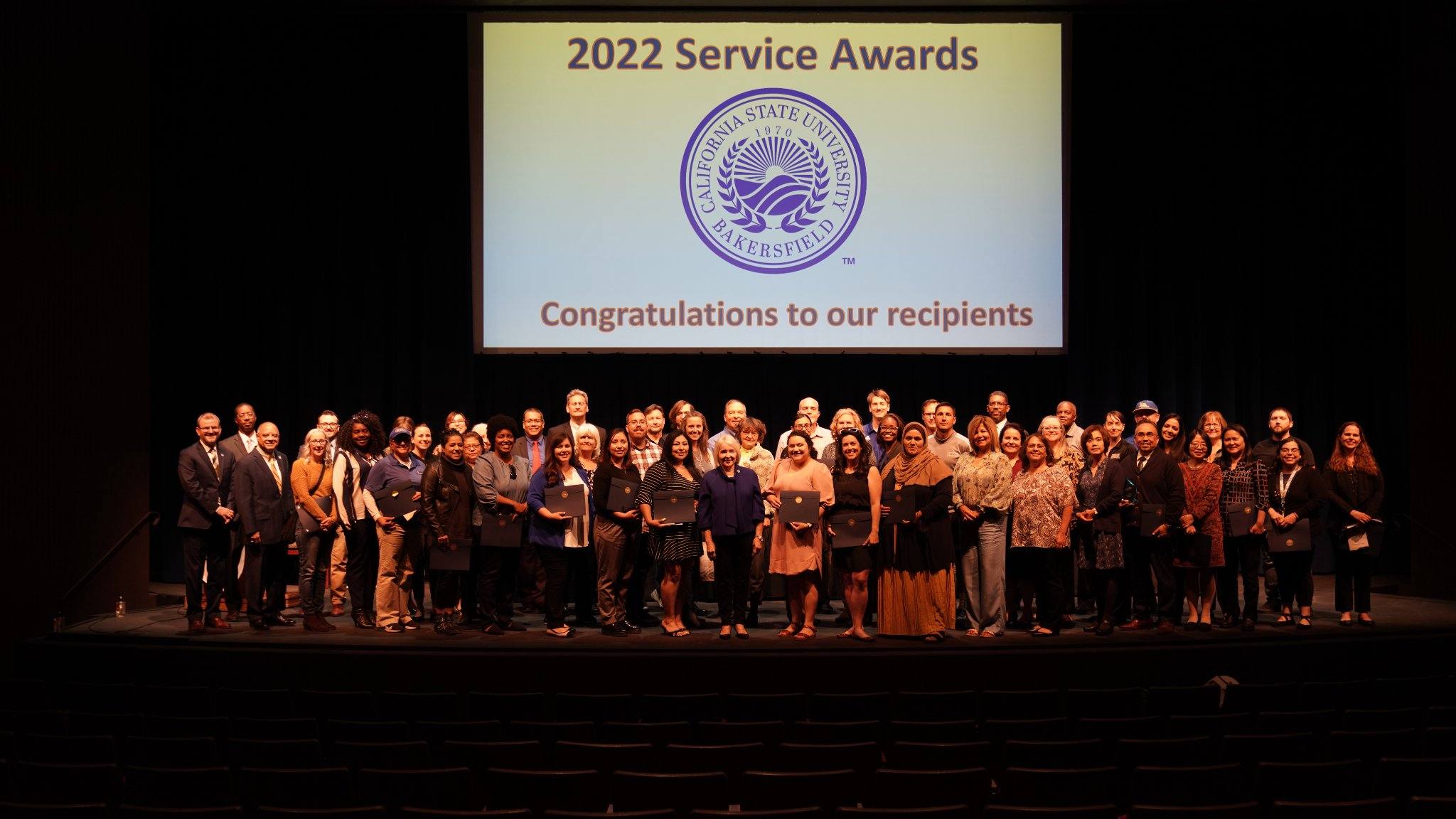 2022 Service Awards Recognition | California State University, Bakersfield