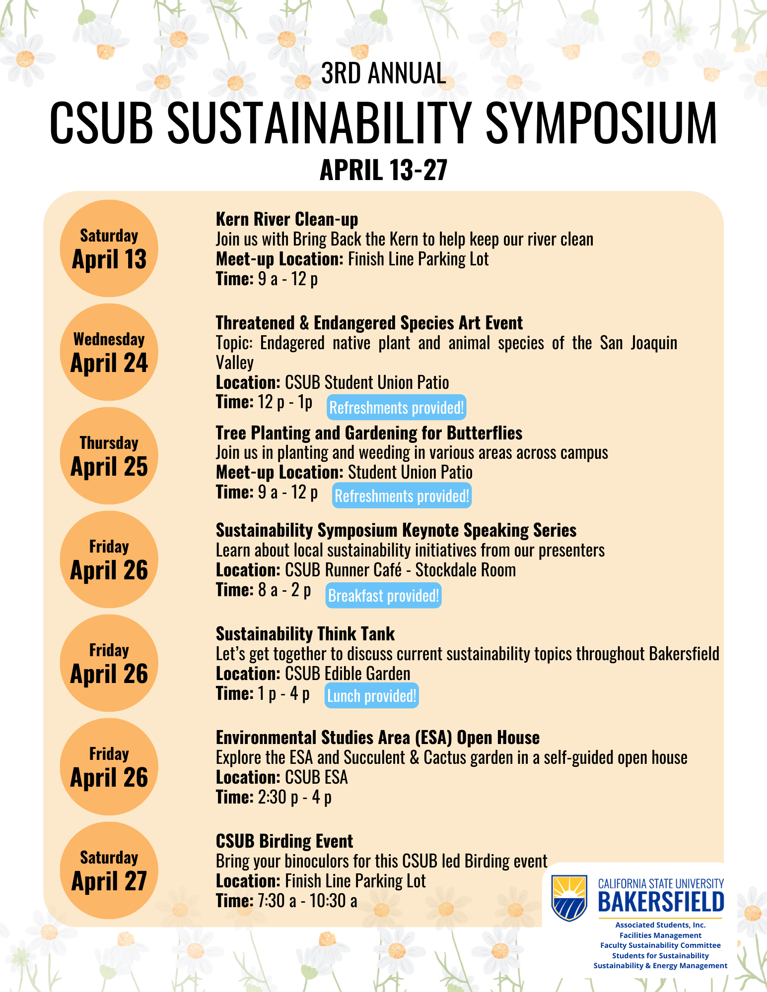 Sustainability Events at CSUB | California State University, Bakersfield
