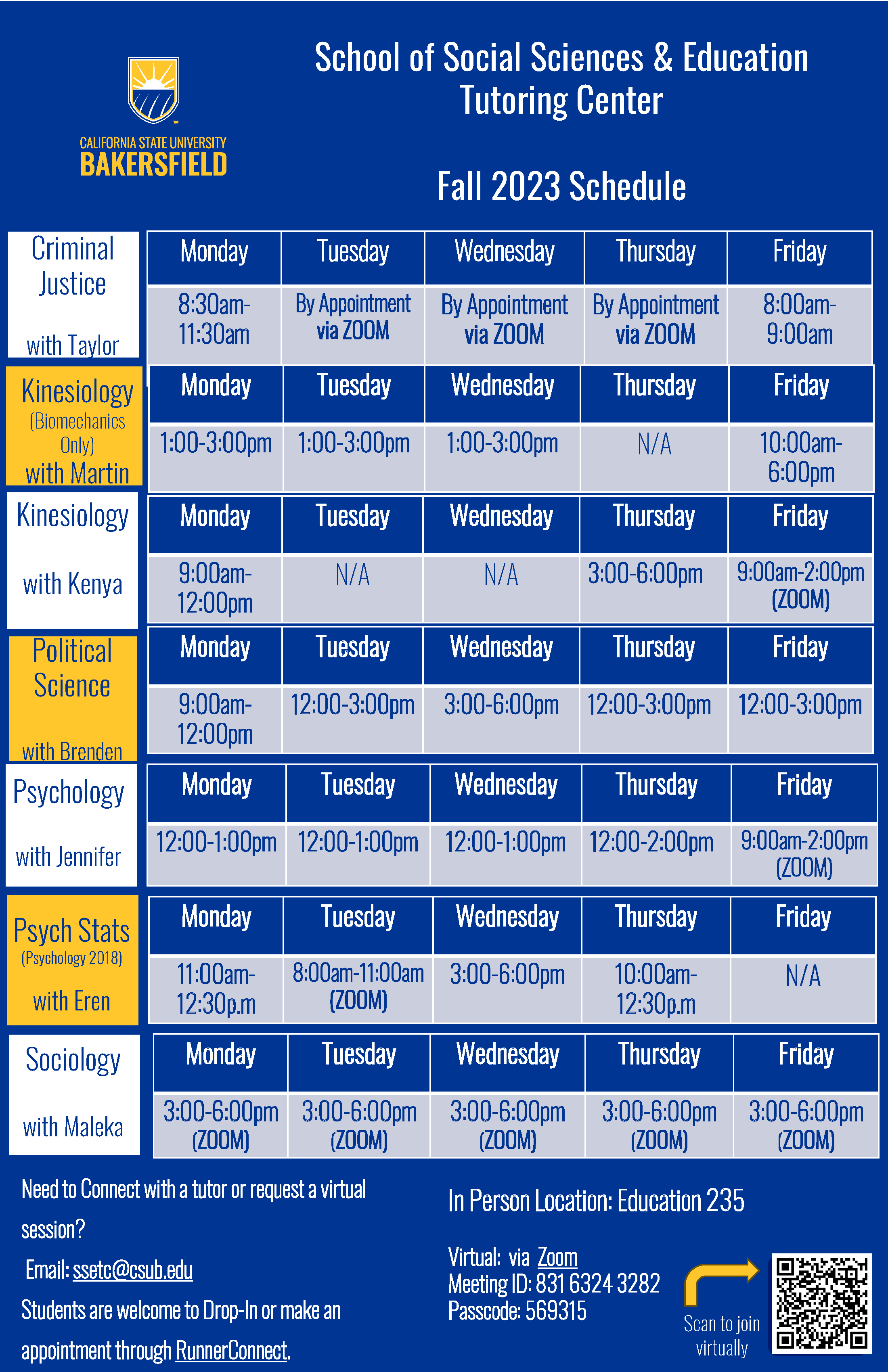 Tutoring Services | California State University, Bakersfield