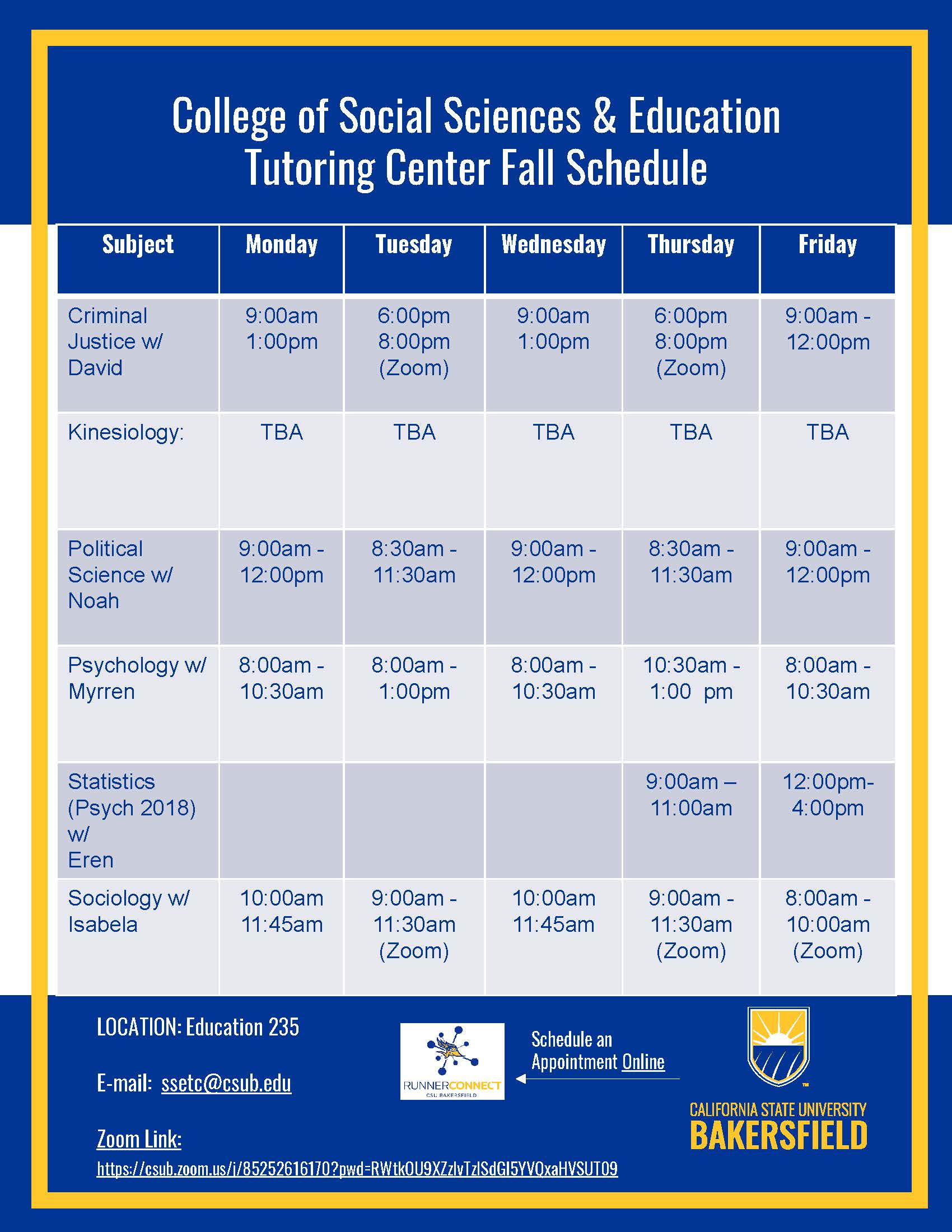 Tutoring Services | California State University, Bakersfield